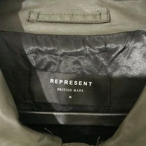 Represent | Jackets & Coats | Represent Waxed Cotton Military Olive ...